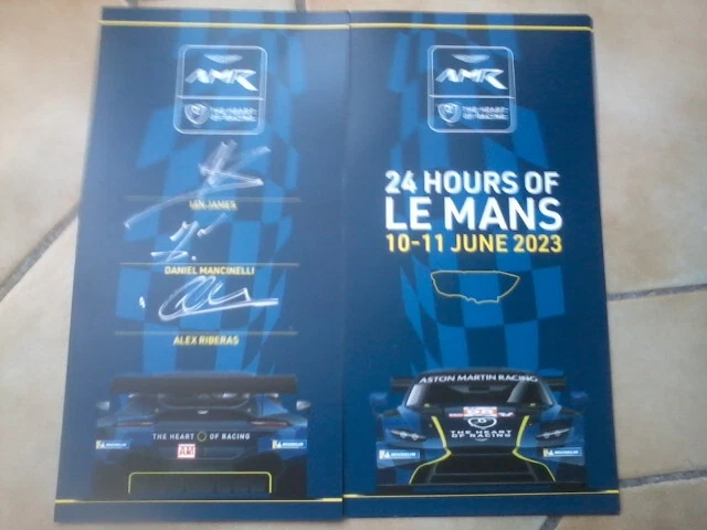 Carte Dedicacee 24h Du Mans 2023 Aston Martin N98 James Mancinelli