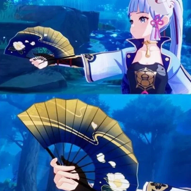GENSHIN IMPACT KAMISATO ayaka cosplay fan fan pliing fan fan summer ...