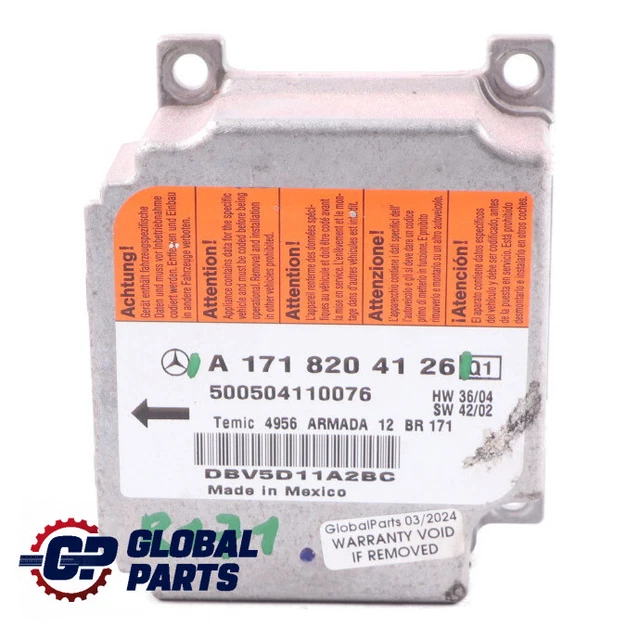 MERCEDES SLK R171 Front Air Module SRS Control Unit ECU A1718204126 £ ...