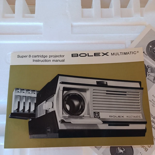 BOLEX MULTIMATIC SUPER 8 Cartridge Projector Never Used £50.61 ...