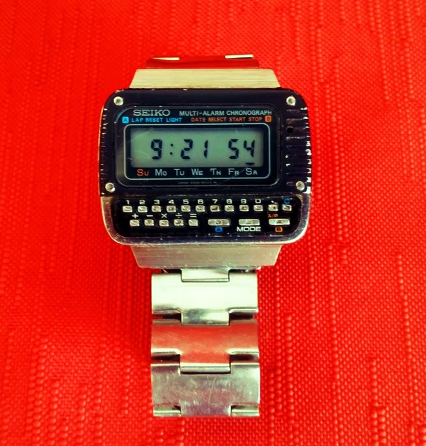 OROLOGIO WATCH SEIKO C439-5010 LCD Calculator Alarm 1970-1979 EUR 399 ...