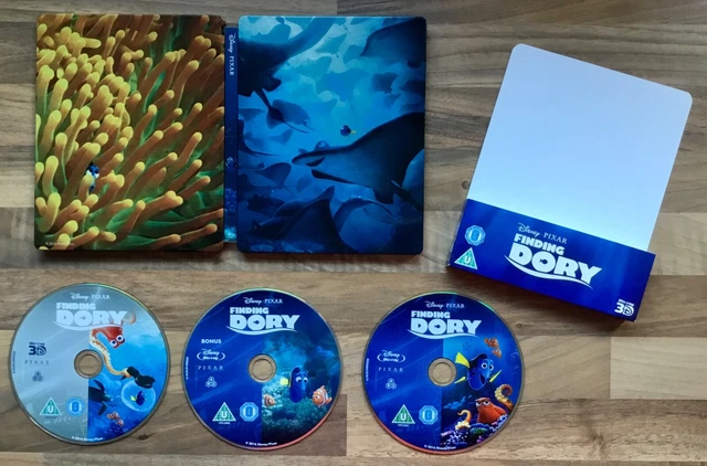 FINDING DORY - Limited Edition Disney Pixar Steelbook 2D & 3D Blu-Ray ...