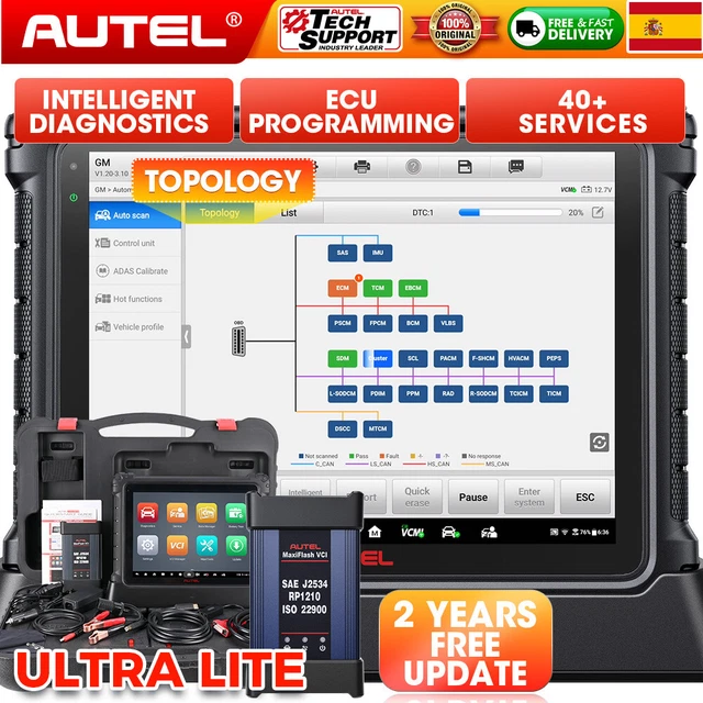 AUTEL MAXISYS ULTRA Lite MS919 MS909 ULTRA PRO OBD2 Diagnóstico ...