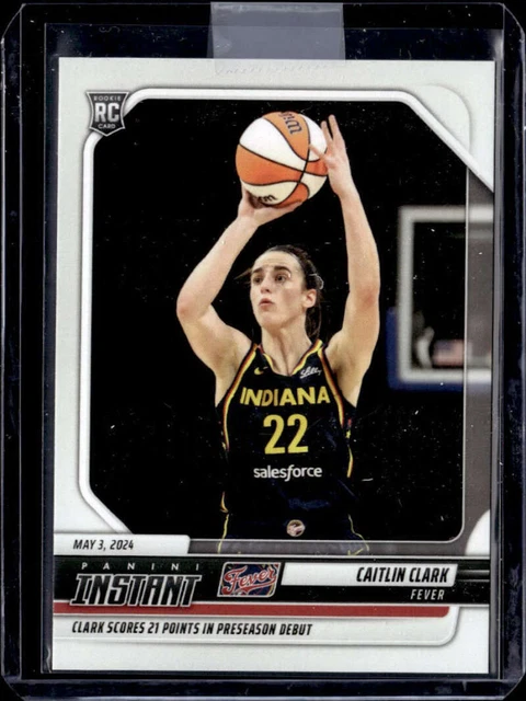 CAITLIN CLARK RC 2024 Panini Instant ROOKIE #1 Fever NM-MT Basketball ...