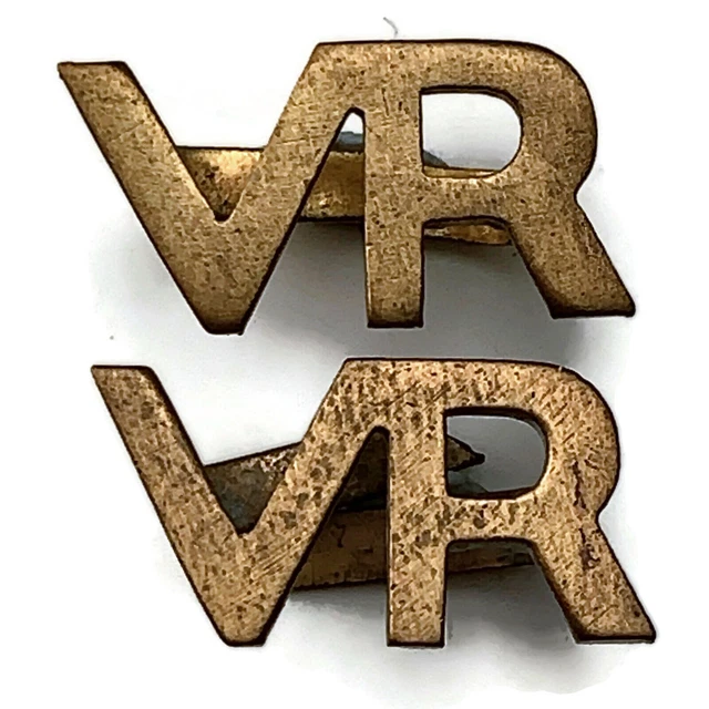 WW2 ROYAL AIR Force RAFVR Volunteer Reserve VR RAF Shoulder Title Badge ...