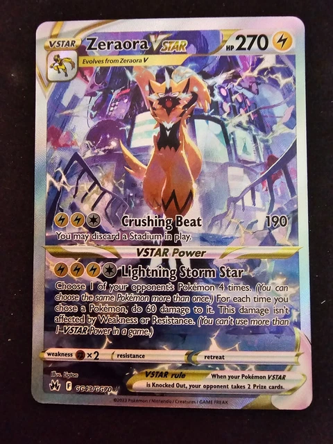 ZERAORA VSTAR #GG43 Pokemon Crown Zenith EUR 11,09 - PicClick FR