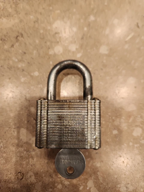 RARE ANTIQUE SLAYMAKER cylinder Padlock/Lock with key $25.55 - PicClick