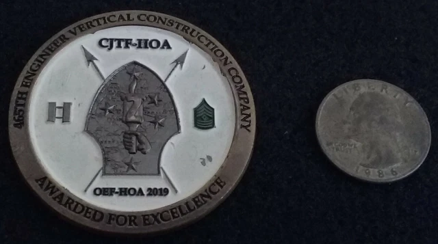 BAD@SS 465TH ENGINEER Company Army SAPPER Combat CJTF-HOA OEF US ...