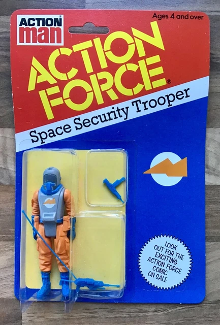 ACTION FORCE SPACE FORCE SPACE SECURITY TROOPER Figura Cardata MOC '83 ...