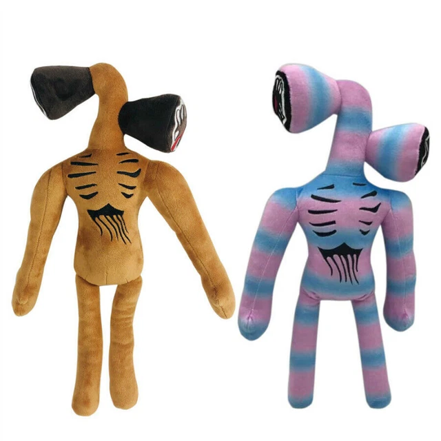 37CM CARTOON RAINBOW Siren Head Plush Toy Horror Stuffed Dolls Toy Kids ...