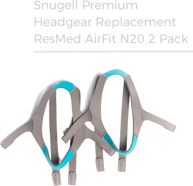 HEADGEAR REPLACEMENT STRAPS for Resmed Airfit N20 Nasal Pillow CPAP ...