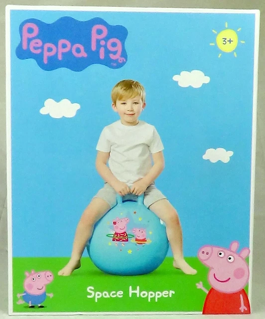 PEPPA PIG BOUNCY Space Hopper Ball Blue & Pump, Kids Present Outdoor ...