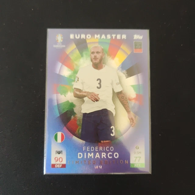 TOPPS MATCH ATTAX Euro 2024 EM LE12 Federico Dimarco Euro Master Limited Edition EUR 1,00 ...