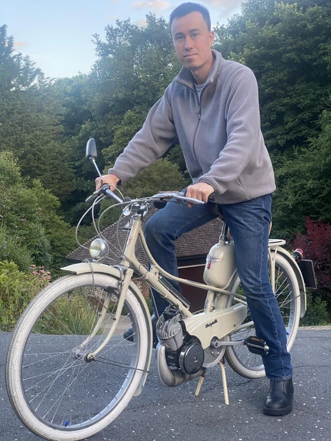 1953 MOTOBECANE MOBYLETTE AV3 49cc Classic Vintage Rare HISTORIC MOPED ...