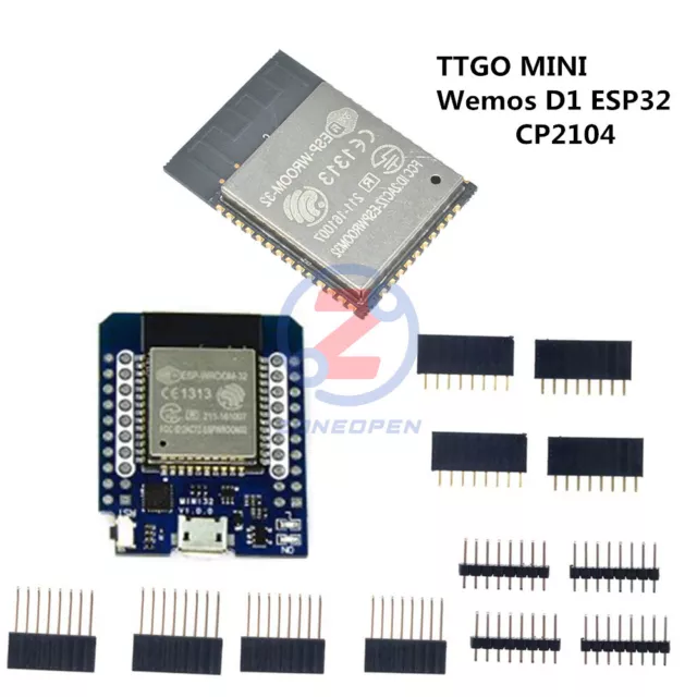 MINI WEMOS D1 WIFI ESP32 ESP-32S + ESP8266 CP2104 Modulo Bluetooth per ... MINI WEMOS D1 WIFI ESP32 ESP-32S + ESP8266 CP2104 Modulo Bluetooth per ...