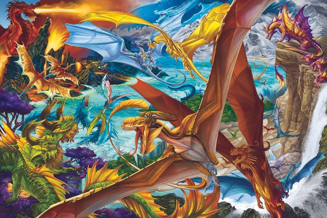 C'EST UNE A Du Dragon le Monde Dreamland Dragon Puzzle 1000 Pièce ...