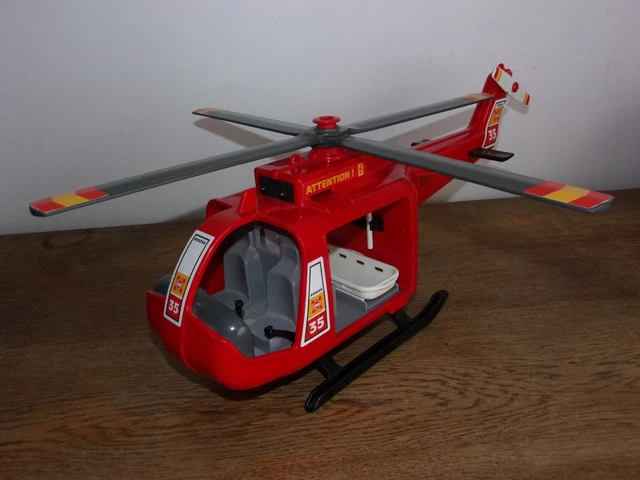HÉLICOPTÈRE POMPIER FIREMAN helicopter Police Playmobil 5704 ...