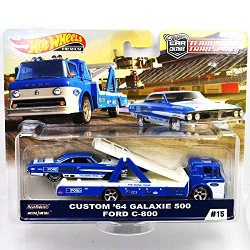 MATTEL HOTWHEELS 1:64SCALE Team Transport Custom '64 Galaxie 500 - Ford ...