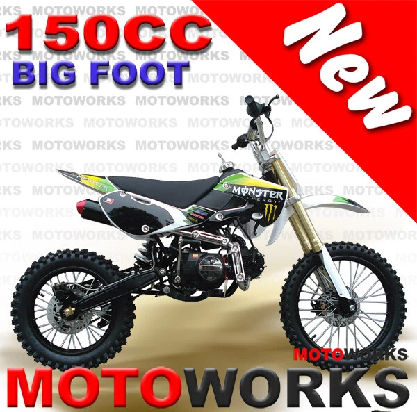 MOTOWORKS 150CC BIGFOOT OIL COOLED DIRT TRAIL PIT MOTOR 2 WHEELS PRO ...