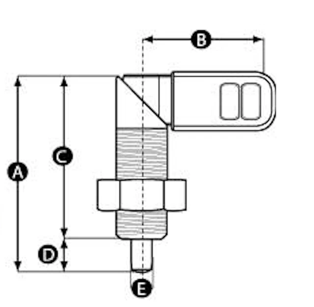 M20 CAM PLUNGER Spring loaded heavy duty 90 degree locking rest 8 10 ...