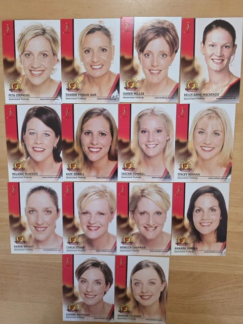 QUEENSLAND FIREBIRDS NETBALL Australia 2001, 14 Card Set. $10.50 ...