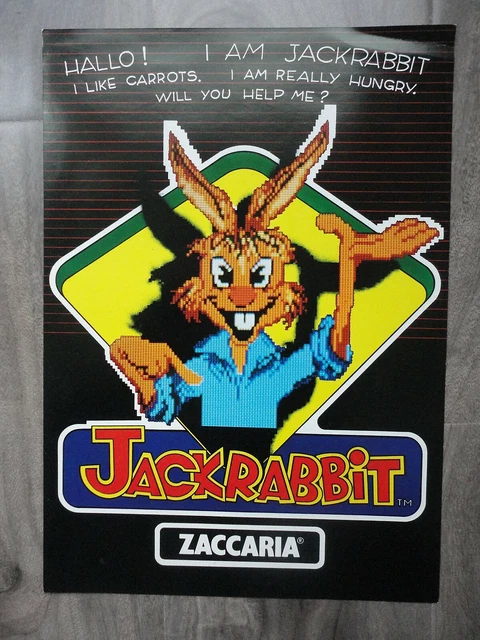 JACKRABBIT VIDEO ARCADE Machine Flyer Original Zaccaria Brochure $15.00 ...