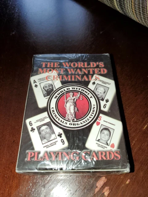 1 DECK OF The World's Most Wanted Criminals Playing Cards SEALED ...