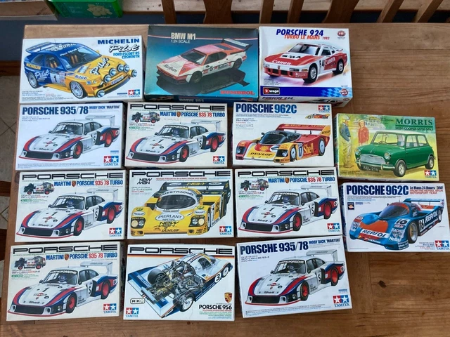 X 14 1/24 Empty Boxes 4 Tamiya Kits Porsche 956 962C 935/78 Escort ...
