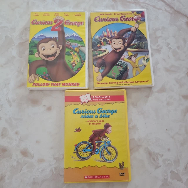 CURIOUS GEORGE KIDS Learning Movie Dvd Lot Bundle 3X $19.00 - PicClick