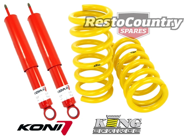 HOLDEN COIL KING Spring+KONI Shock Kit Torana LC LJ 6cyl V8 Rear ...