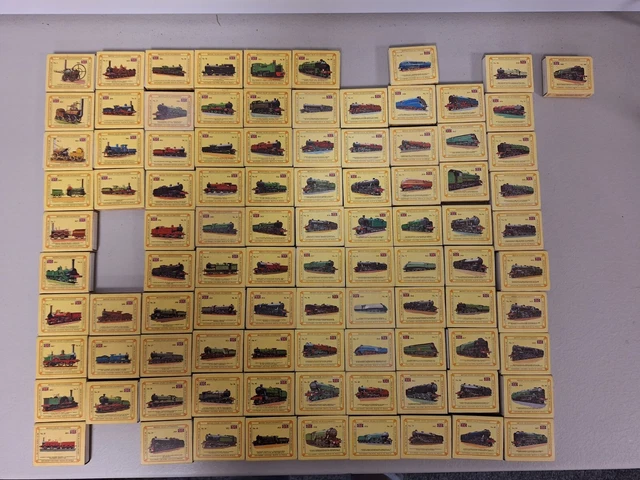 COLLECTION OF 96 British Steam Locomotive Matchbox, Second Series £25. ...
