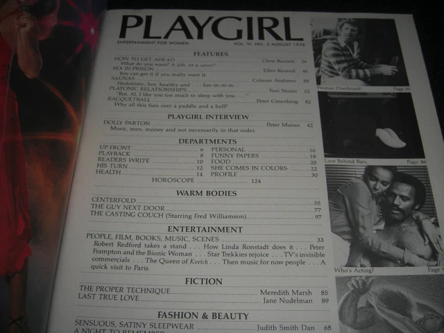 Dolly Parton Playgirl Magazine August 1978 Dolly Parton Interview £17