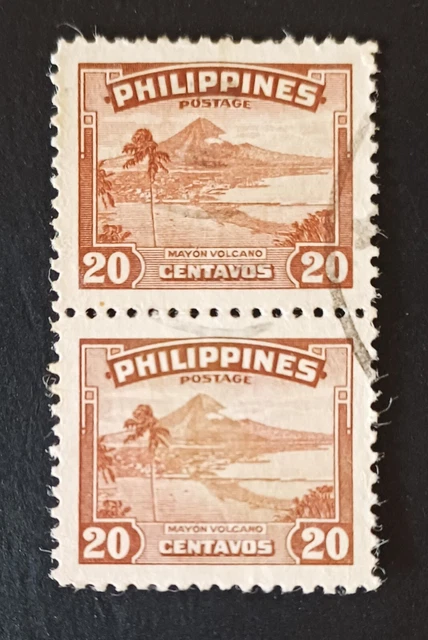 TOURISM MAYON VOLCANO Double Mc 466 Philippines Stamps 1947 £1.18 ...