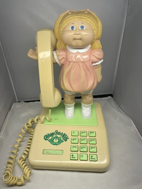VINTAGE CABBAGE PATCH KIDS COLECO LANDLINE PHONE / PULSE DIALING 1984 ...
