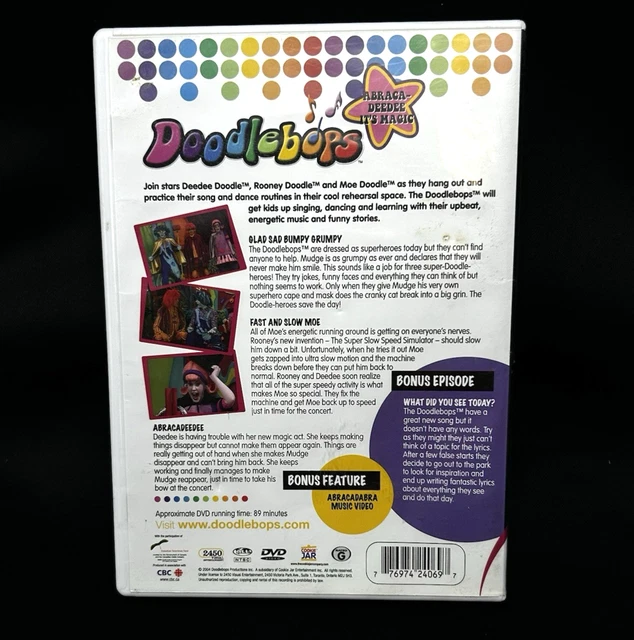 DOODLEBOPS DVD VOLUME 4 Abraca-Deedee It's Magic Tested $19.99 ...