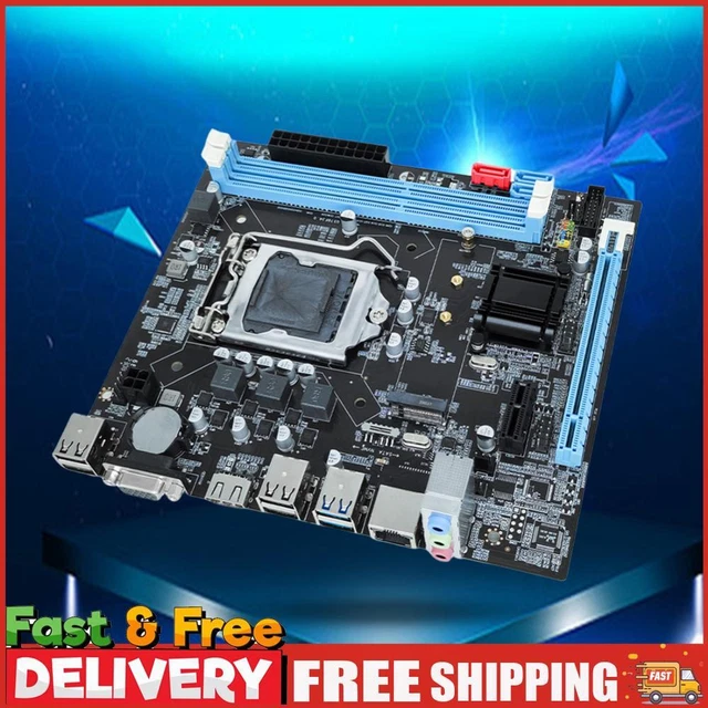 B75 MOTHERBOARD VGA+HDMI-COMPATIBLE+RJ45 Port 16GB Micro-ATX PC Main ...