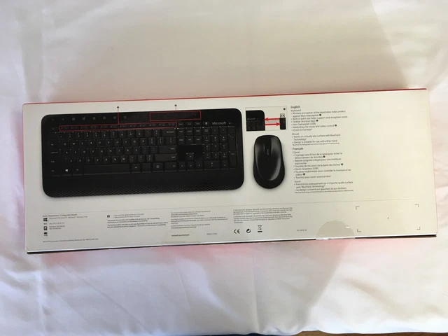 MICROSOFT WIRELESS DESKTOP 2000 Keyboard And Mouse - English - M7J ...