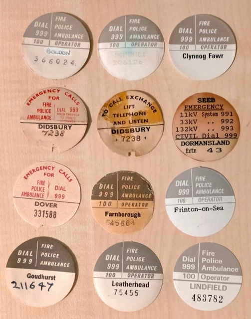 GPO DIAL NUMBER Labels (38 available, £2.00 each label) £2.80 - PicClick UK