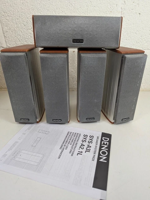 COLLECTION X4 DENON SC-A3L Surround Satellite Speakers & SC-C3L Speaker £46.00 - PicClick UK