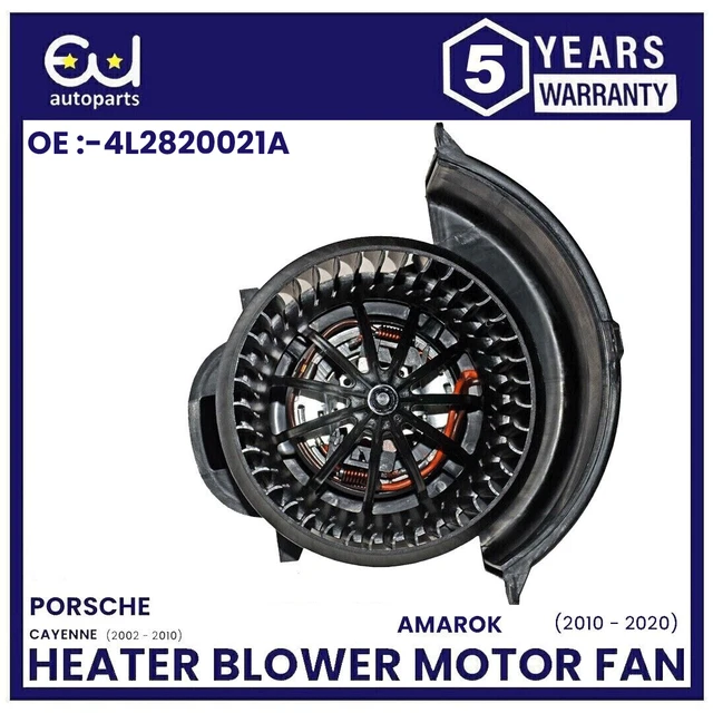 NEW HEATER BLOWER Motor Fan For Porsche Cayenne 4L2820021A 4L2820021B ...