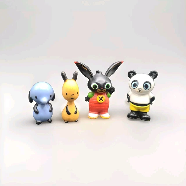 4× CBEEBIES BING Bunny Flop Pando Amma Figures Toys Bundle CBBC 2019 ...