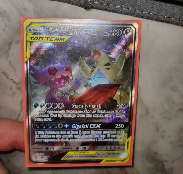 POKEMON CARD MEGA Sableye and Tyranitar tag team gx 226/236 Alternative ...