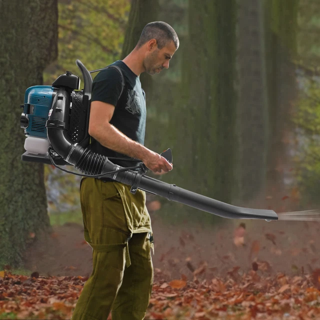 75.6 CC 4-STROKE Engine Gasoline Backpack Leaf Blower Gas Snow Lawn Blower 2.6kw £288.79 ...