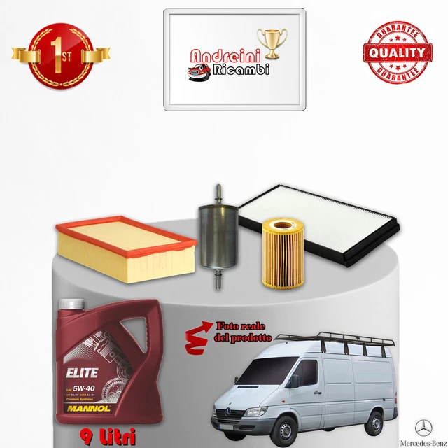 KIT INSPECCIÓN FILTROS Y Aceite Mercedes Sprinter 314 105KW 143CV De ...