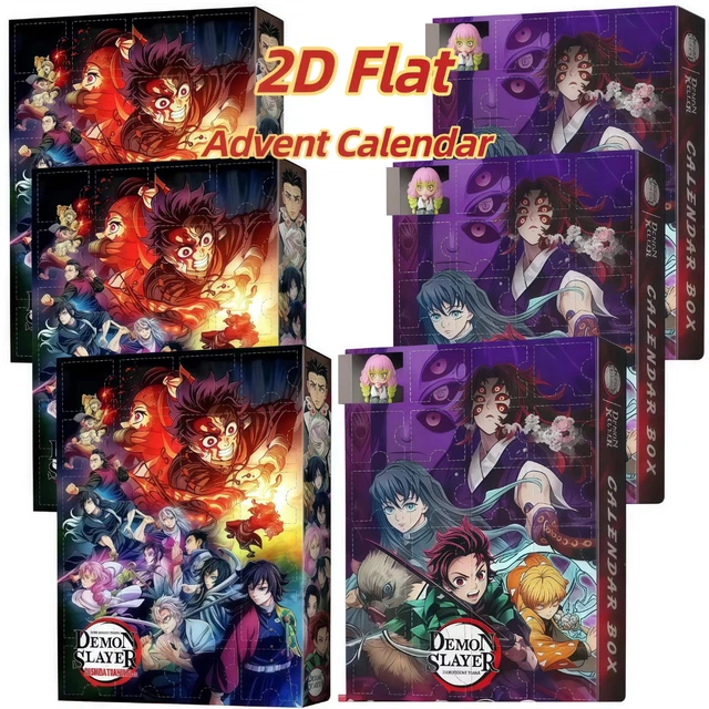 2025 DEMON SLAYER Advent Calendar 24 Days Surprise Box Anime Cartoon ...