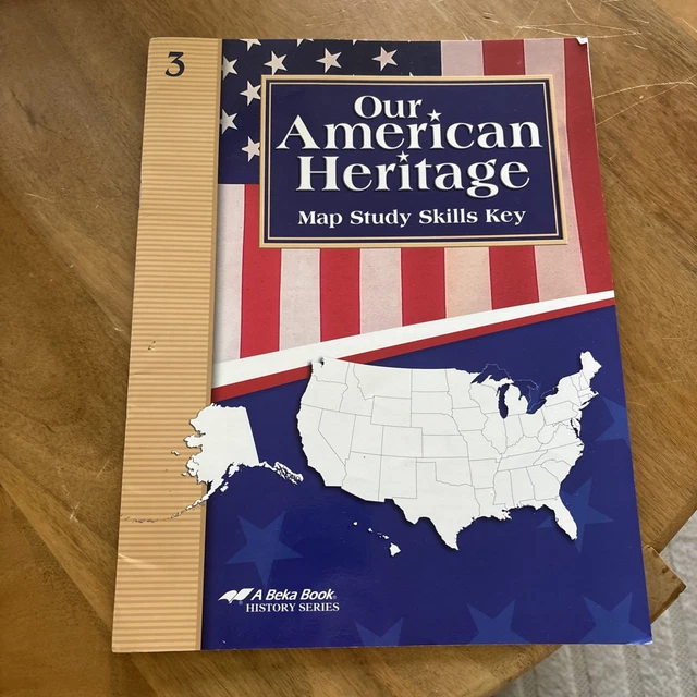 ABEKA OUR AMERICAN Heritage Grade 3 Map Study Skills Key £6.71 ...