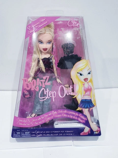 BRATZ STEP OUT Cloe Doll 5th Anniversary Edition Factory Sealed MGA $79 ...