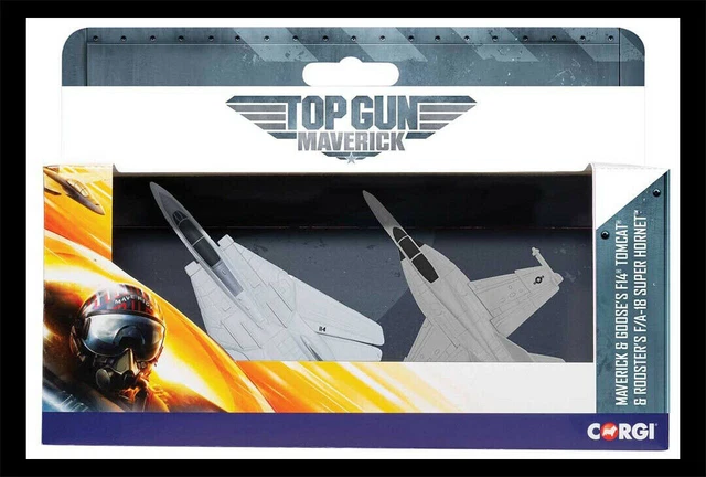 CORGI TOP GUN Maverick Goose's F-14 Tomcat and Rooster's F/A-18 Jet Set ...