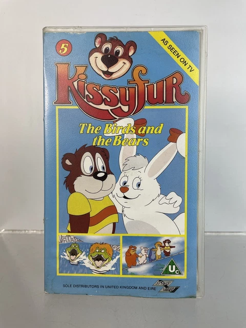 VHS CASSETTE KISSYFUR The Birds And The Bears Tape Retro Cartoon TV ...