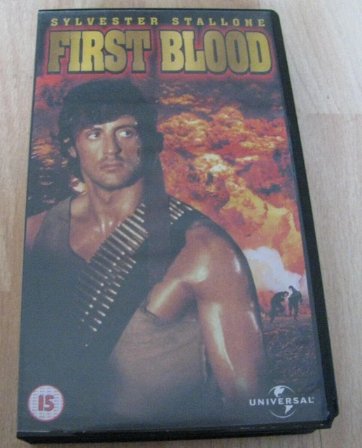 FIRST BLOOD SYLVESTER Stallone Movie Vhs Video Tape Cassette Film Used ...